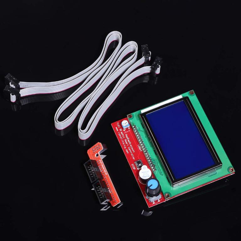 UEETEK LCD 12864 Graphic Smart Display Controller for RepRap RAMPS 1.4 3D Printer, Electronics ...