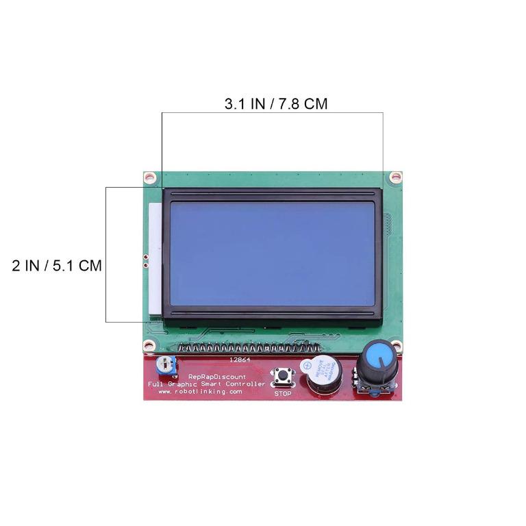 UEETEK LCD 12864 Graphic Smart Display Controller for RepRap RAMPS 1.4 ...