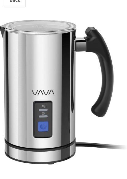 VAVA VA-EB008 Milk Frother, Electric Steamer, Stainless Steel, Foam ...