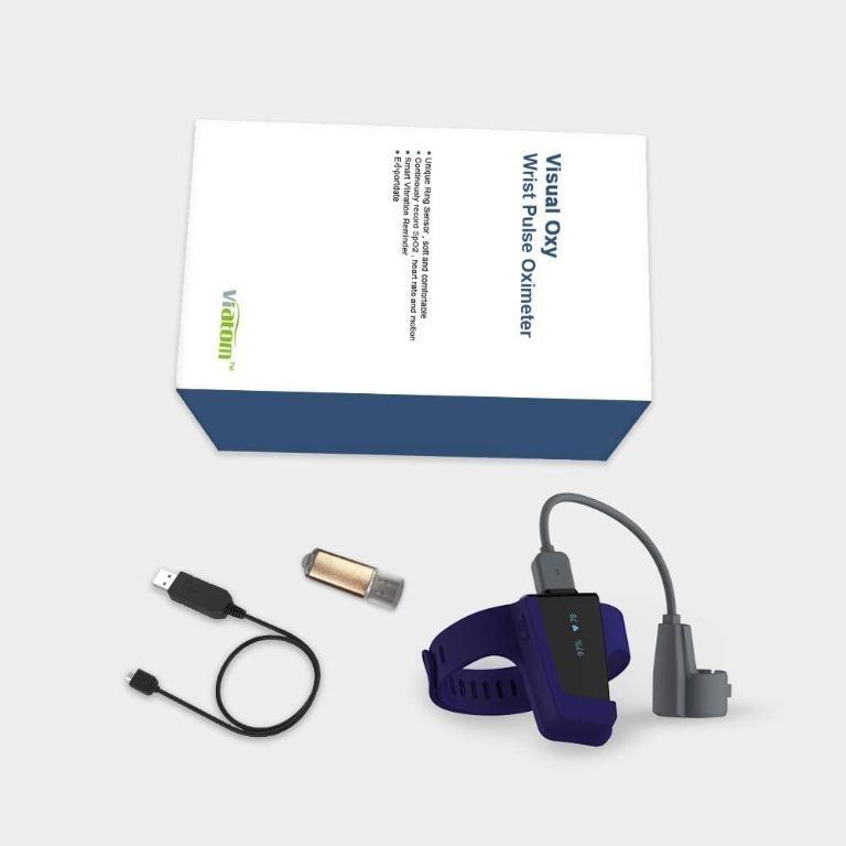 Viatom Wrist Pulse Oximeter, Sleep Oxygen Monitor Tracking Overnight ...