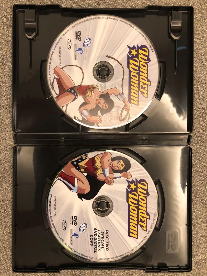 Wonder Woman dvd animated movie 2 discs edition, Hobbies & Toys, Music ...