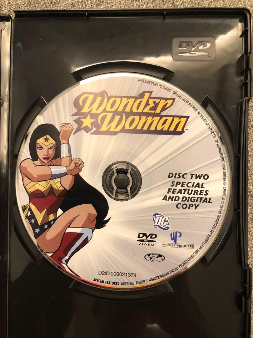 Wonder Woman dvd animated movie 2 discs edition, Hobbies & Toys, Music ...