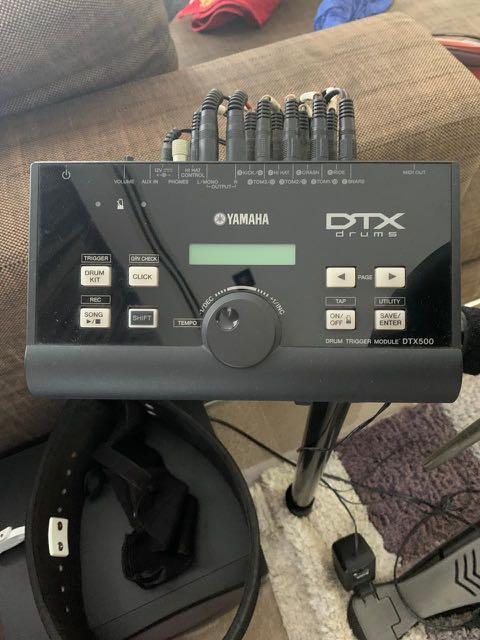 Yamaha DTX-500 electronic drum set, Hobbies & Toys, Music & Media ...