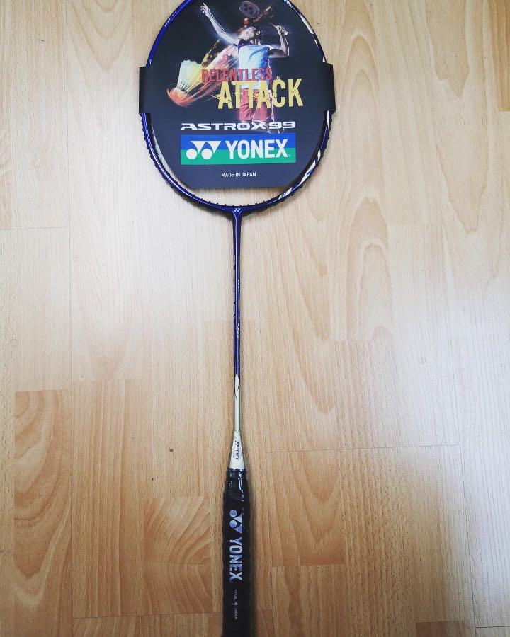 YONEX ASTROX 99 ax99 新色 日本製高階羽毛球拍 連線包順豐, 運動產品, 運動與體育, 運動與體育 - 球拍和球類運動 ...