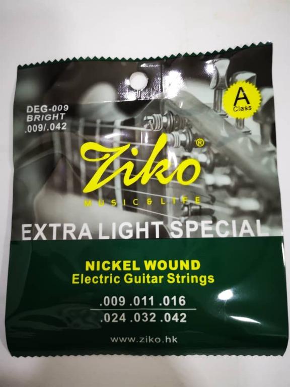 Ziko Electric Guitar Strings 009-042, Hobbies & Toys, Music & Media ...