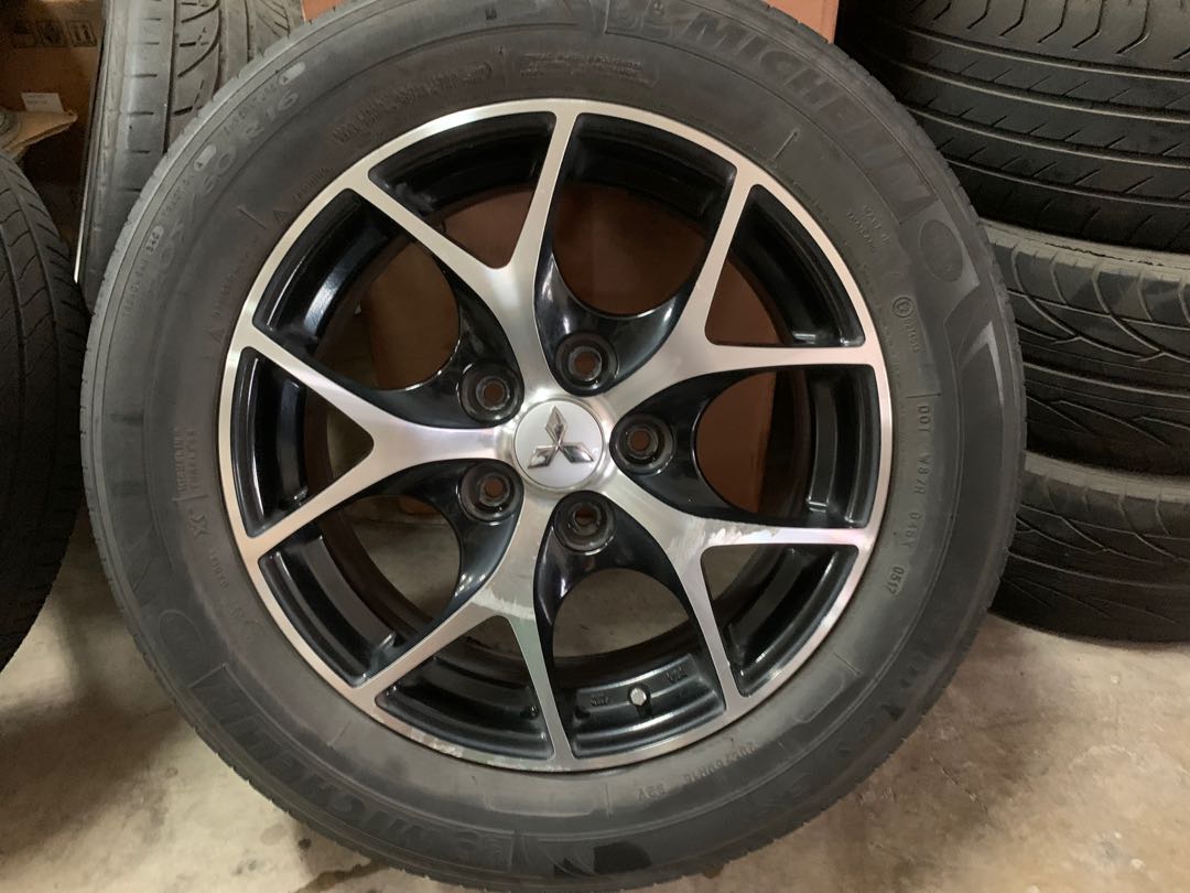 16” original lancer ex sport rims, Car Accessories, Tyres & Rims on ...