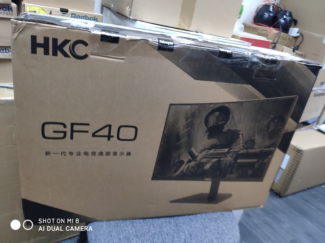 全新未拆封 HKC GF40 電腦屏 144HZ 超薄 24吋 24寸 曲MON 電腦MON 遊, 電腦＆科技, 電腦周邊及配件, 電子屏幕 ...