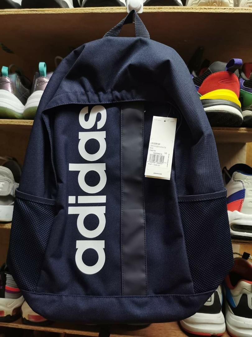 Adidas linear core backpack, Men's Fashion, Bags, Backpacks on Carousell
