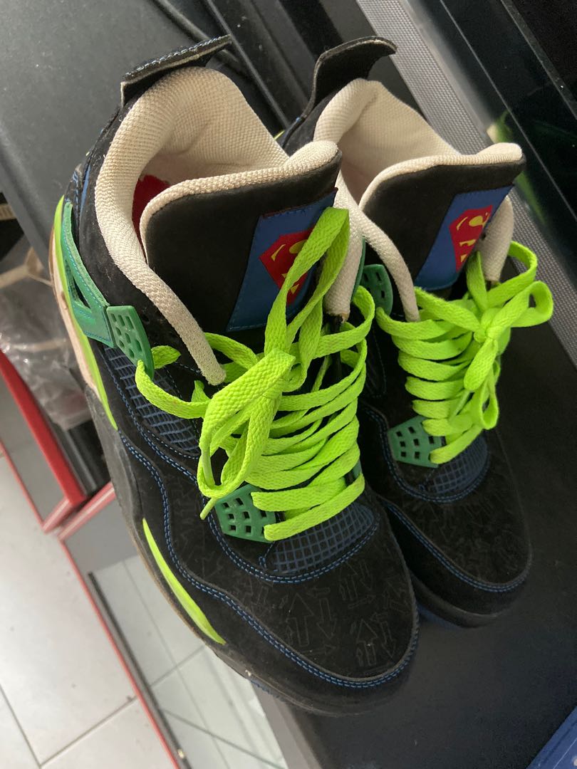 Air Jordan 4 Superman, Men's Fashion, Footwear, Sneakers on Carousell