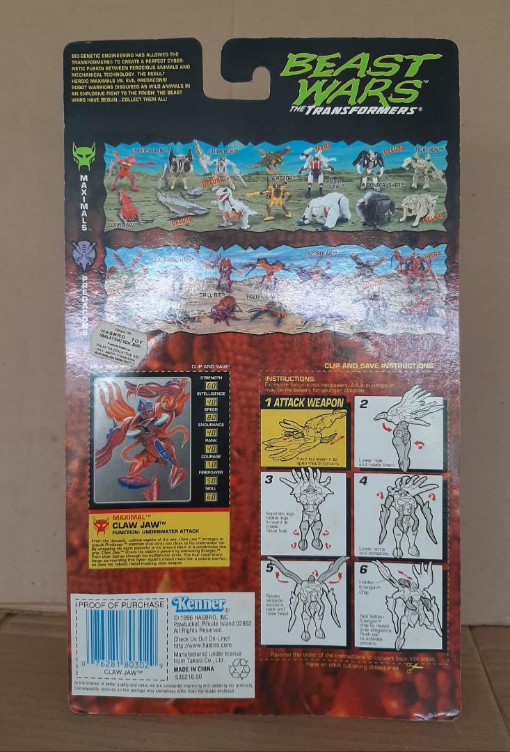 Claw Jaw Squid Beast Wars Transformers, Hobbies & Toys, Toys & Games on ...