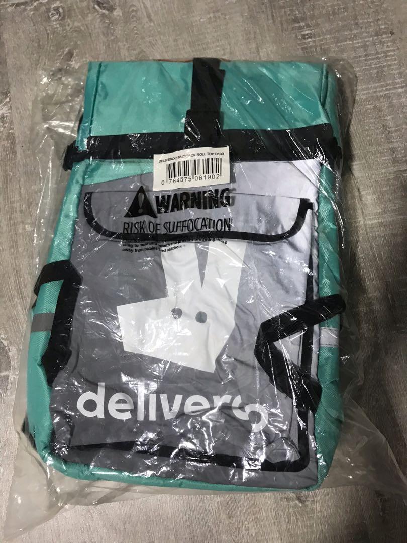 Deliveroo backpack roll top, Everything Else on Carousell