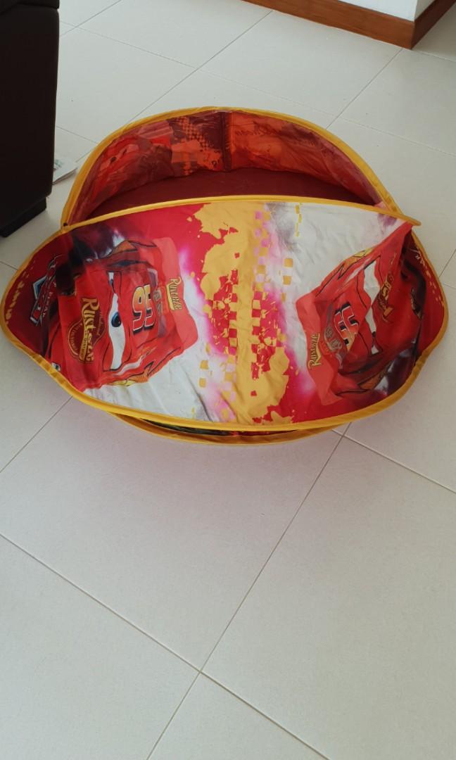 [Free with purchase > $5] Disney Lightning McQueen Pop-up Pool, Hobbies ...