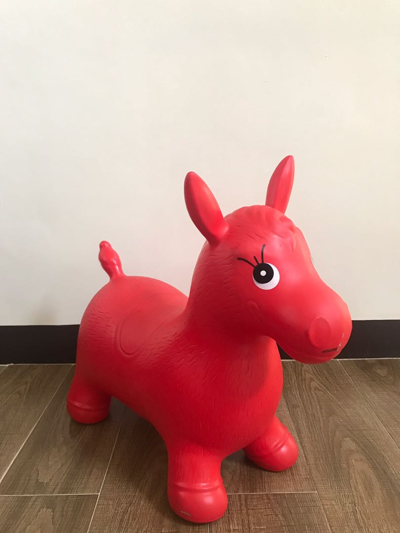 Donkey Rubber Hop On Toy, Babies & Kids, Infant Playtime on Carousell