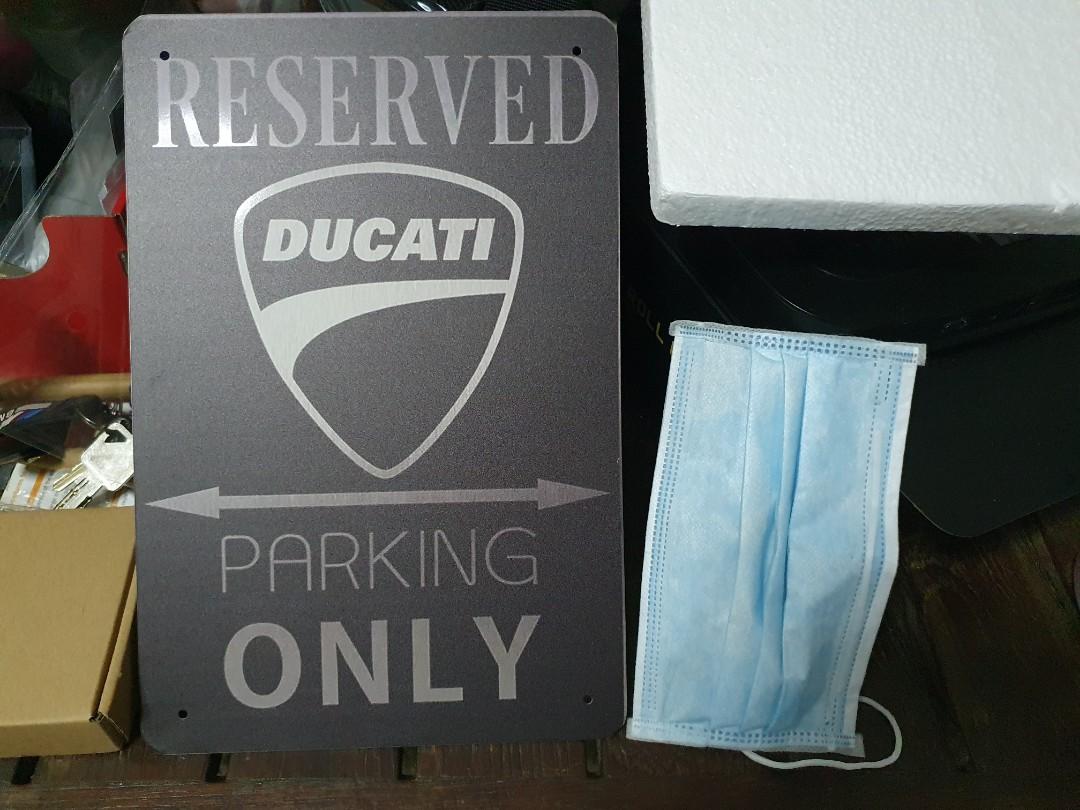 Ducati parking signage, Motorcycles, Motorcycle Accessories on Carousell