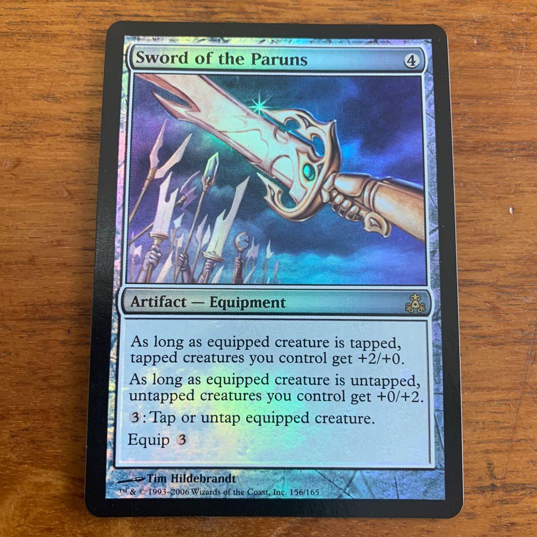FOIL Sword of the Parun (MTG - Guildpact Rare), Hobbies & Toys, Toys ...