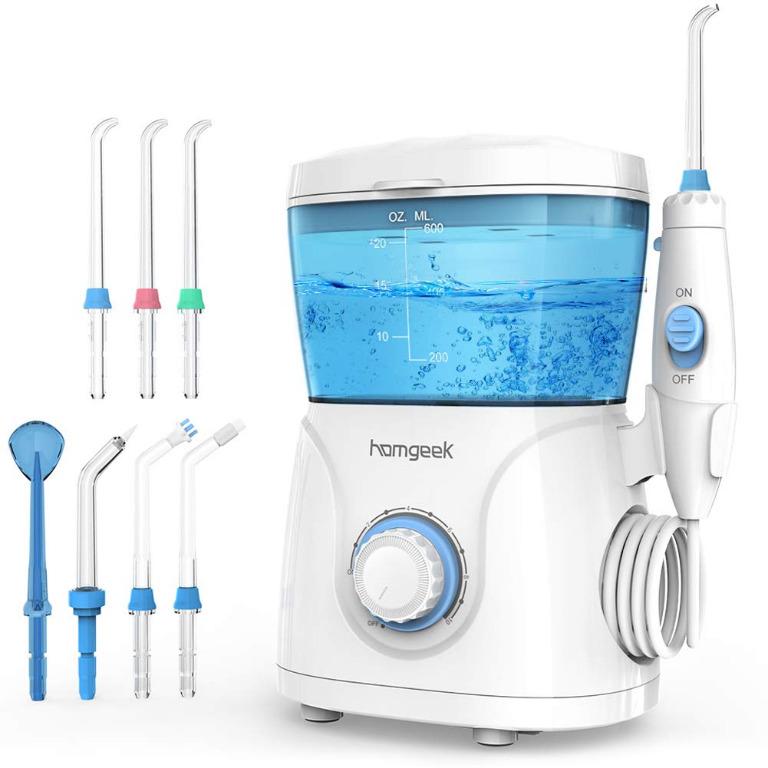 Homgeek Upgrade Water Flosser,Oral Irrigator,Water Pick,Dental Water ...