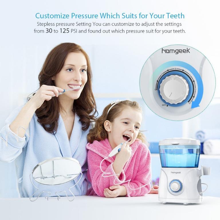 Homgeek Upgrade Water Flosser,Oral Irrigator,Water Pick,Dental Water ...