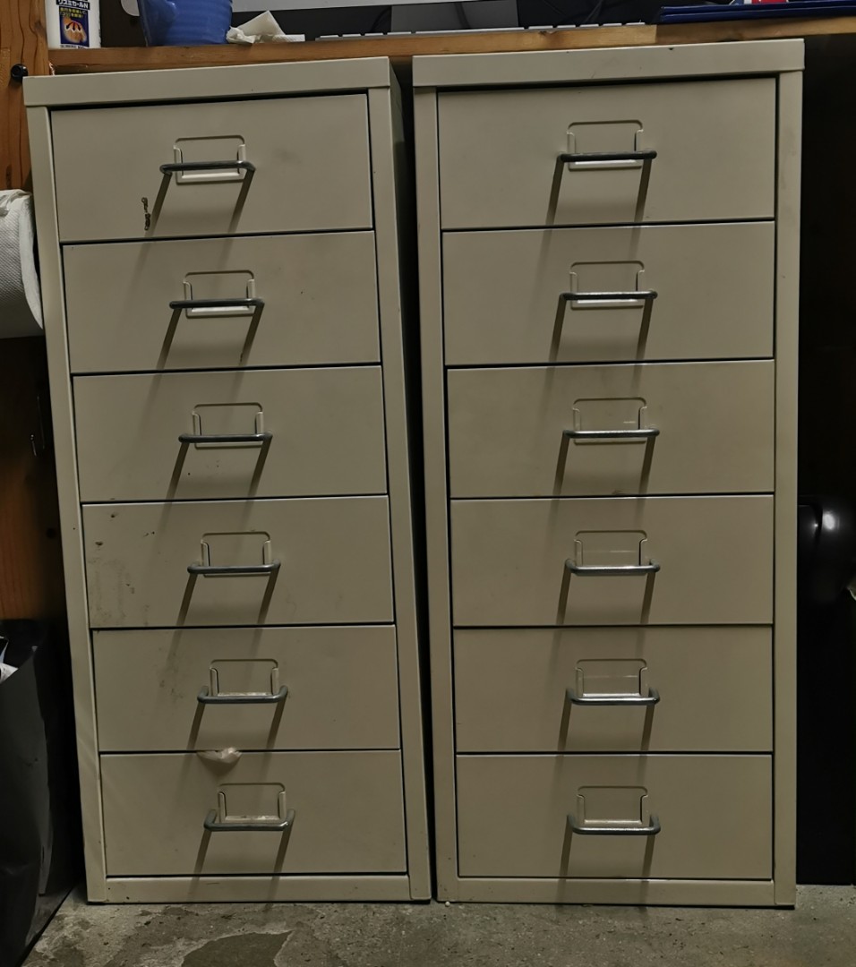 Ikea Helmer metal drawers, Furniture, Shelves & Drawers on Carousell