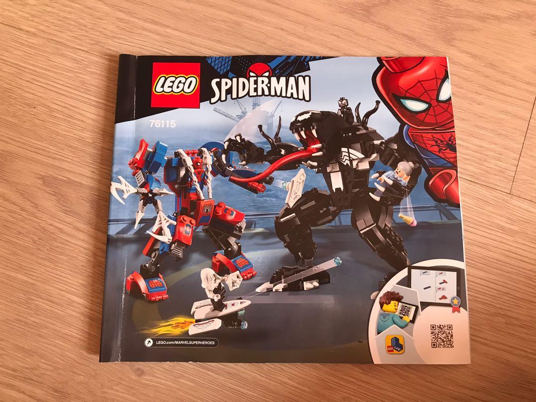 Lego 76115 Spider Mech vs Venom, Hobbies & Toys, Toys & Games on Carousell