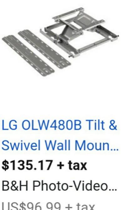 LG EZ Slim Wall Mount bracket, TV & Home Appliances, TV & Entertainment ...