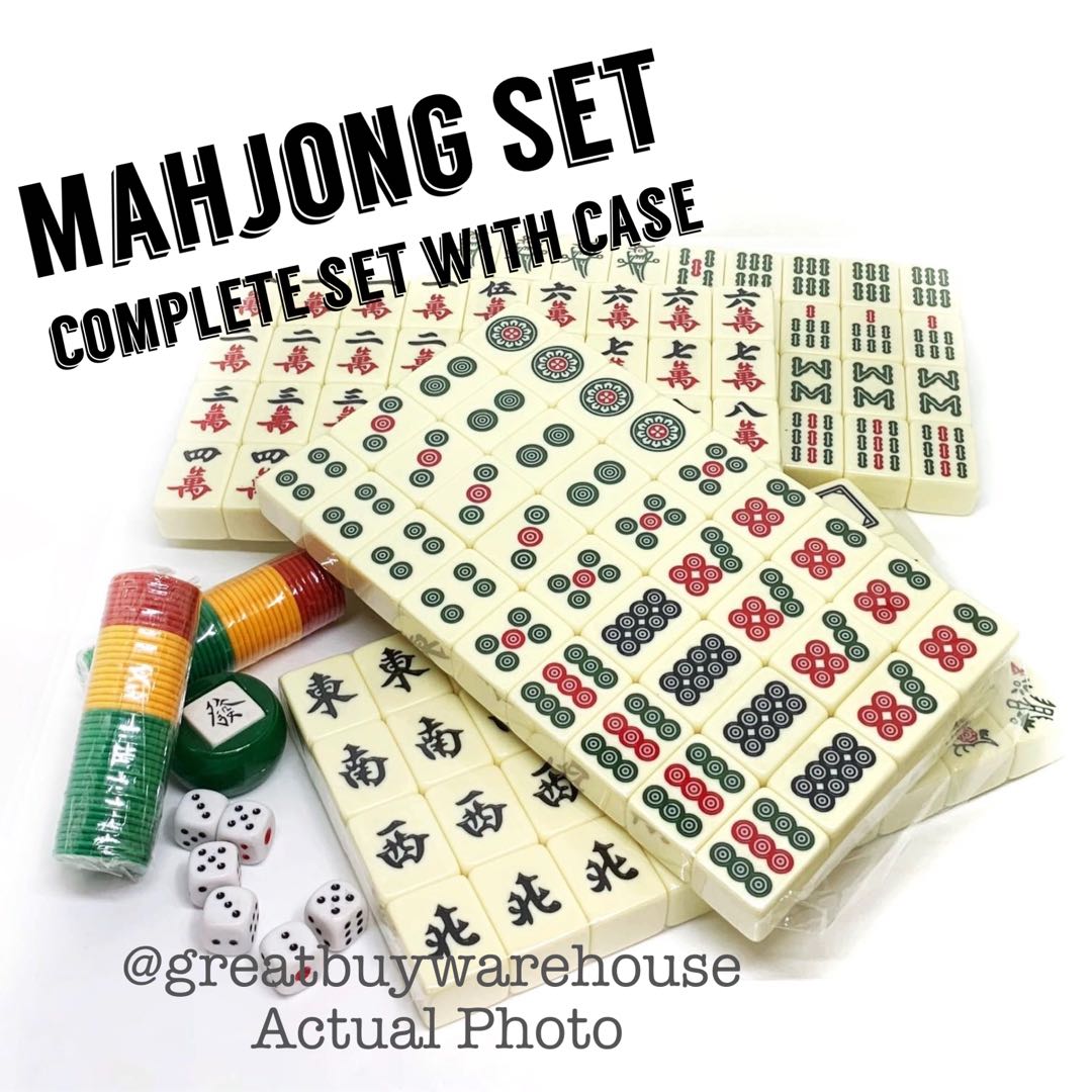 Jumbo Mahjong Set Complete, Hobbies & Toys, Toys & Games on Carousell