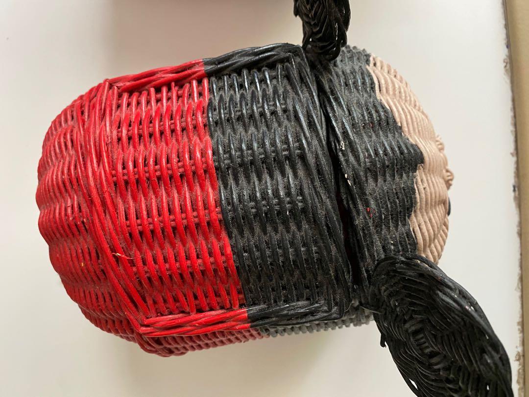 Mickey and Minnie rattan basket, Furniture & Home Living, Home ...