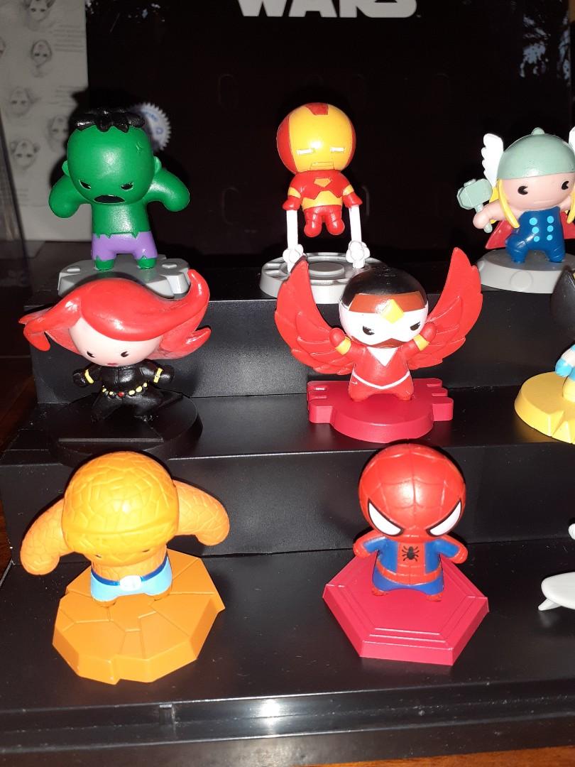 Mini Marvel Figures with acrylic display and stand, Hobbies & Toys ...