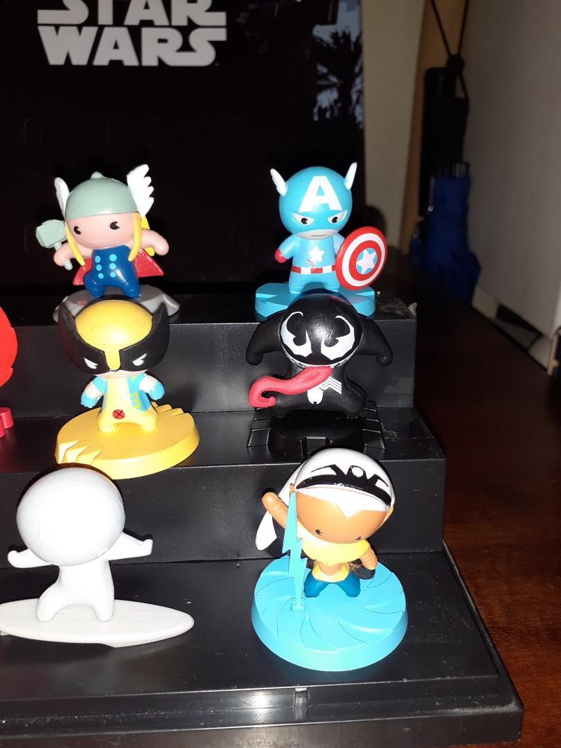 Mini Marvel Figures with acrylic display and stand, Hobbies & Toys ...