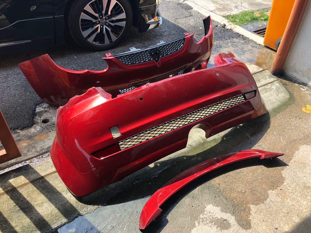 Original Satria Neo front and back bumper with spoiler, Auto ...