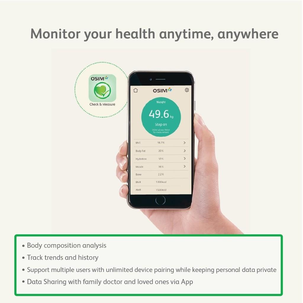 Osim UGrace Body Composition Monitor, Health & Nutrition, Massage ...