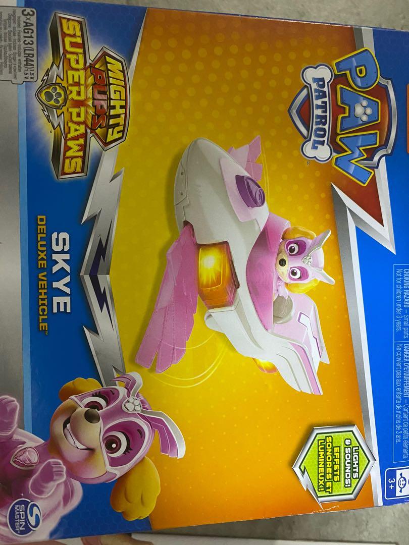 Paw Patrol - Mighty Pups Super Paw “ Skye” Deluxe Vehicle with lights ...