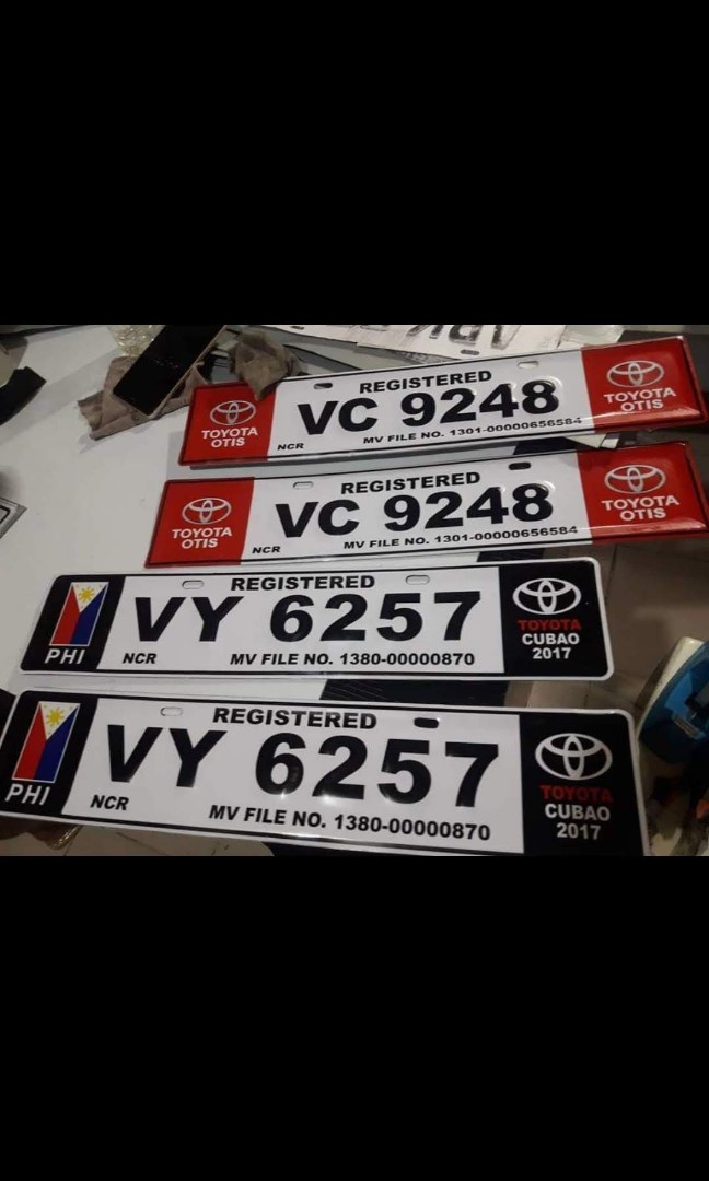 Plate Temporary CAR Plate and MOTOR Plate Emboss Galvanized, Car Parts ...