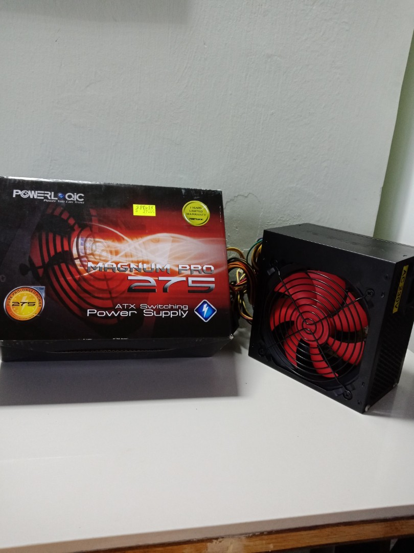 Powerlogic Magnum pro 275 550W max desktop PSU, Electronics, Computer ...