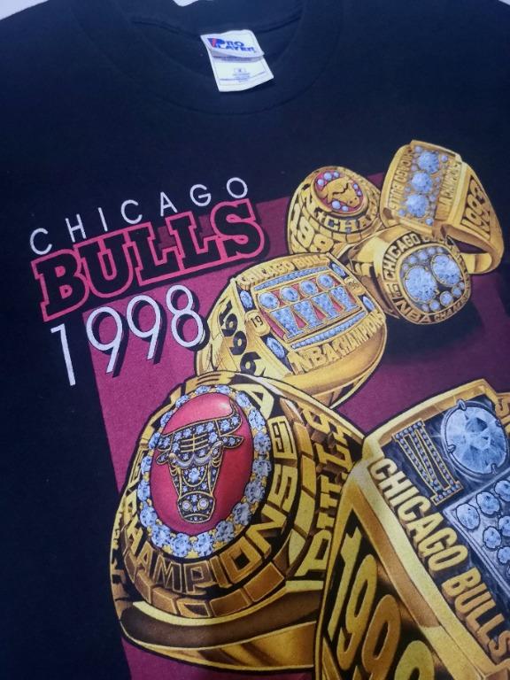 Pro Player vintage NBA Chicago Bulls Six Rings shirt, Men's Fashion ...