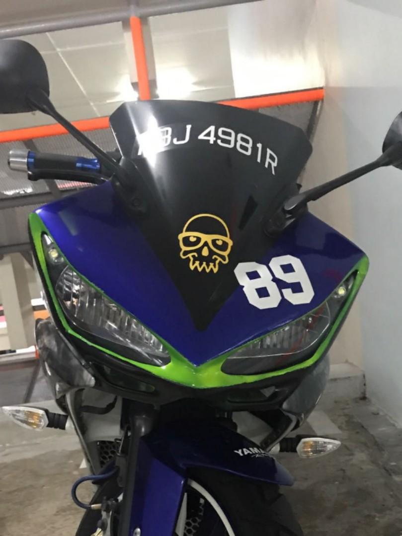 [R15 V1 & V2] Mask For Yamaha R15, Motorcycles, Motorcycle Accessories ...