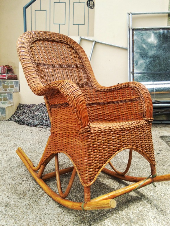Wicker Rocking Chair Organic Rattan Rocking Chair Willow Singapore ...
