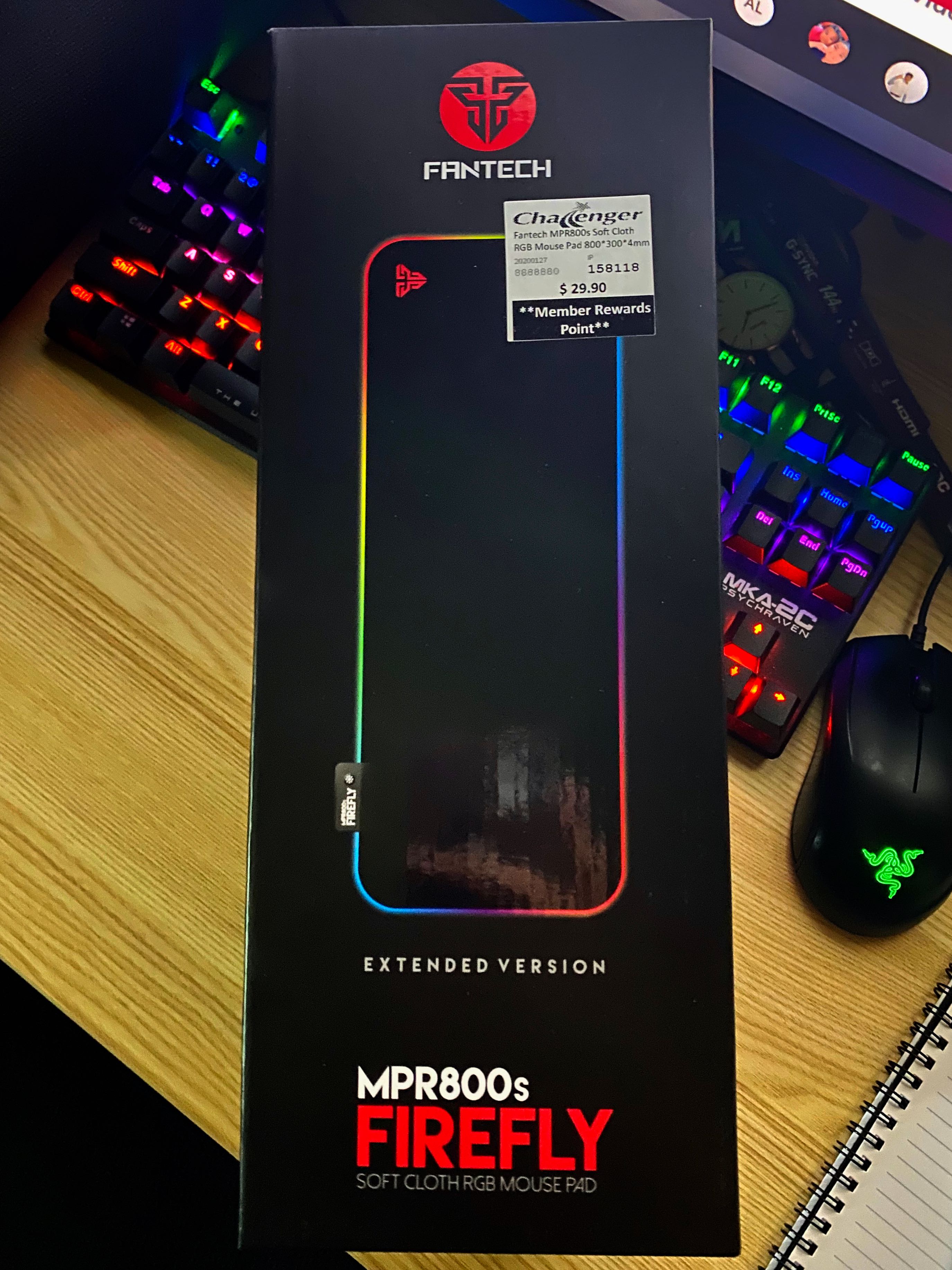 RPG MOUSE PAD-FANTECH MPR800s FIREFLY, Computers & Tech, Parts & Accessories, Computer Keyboard ...