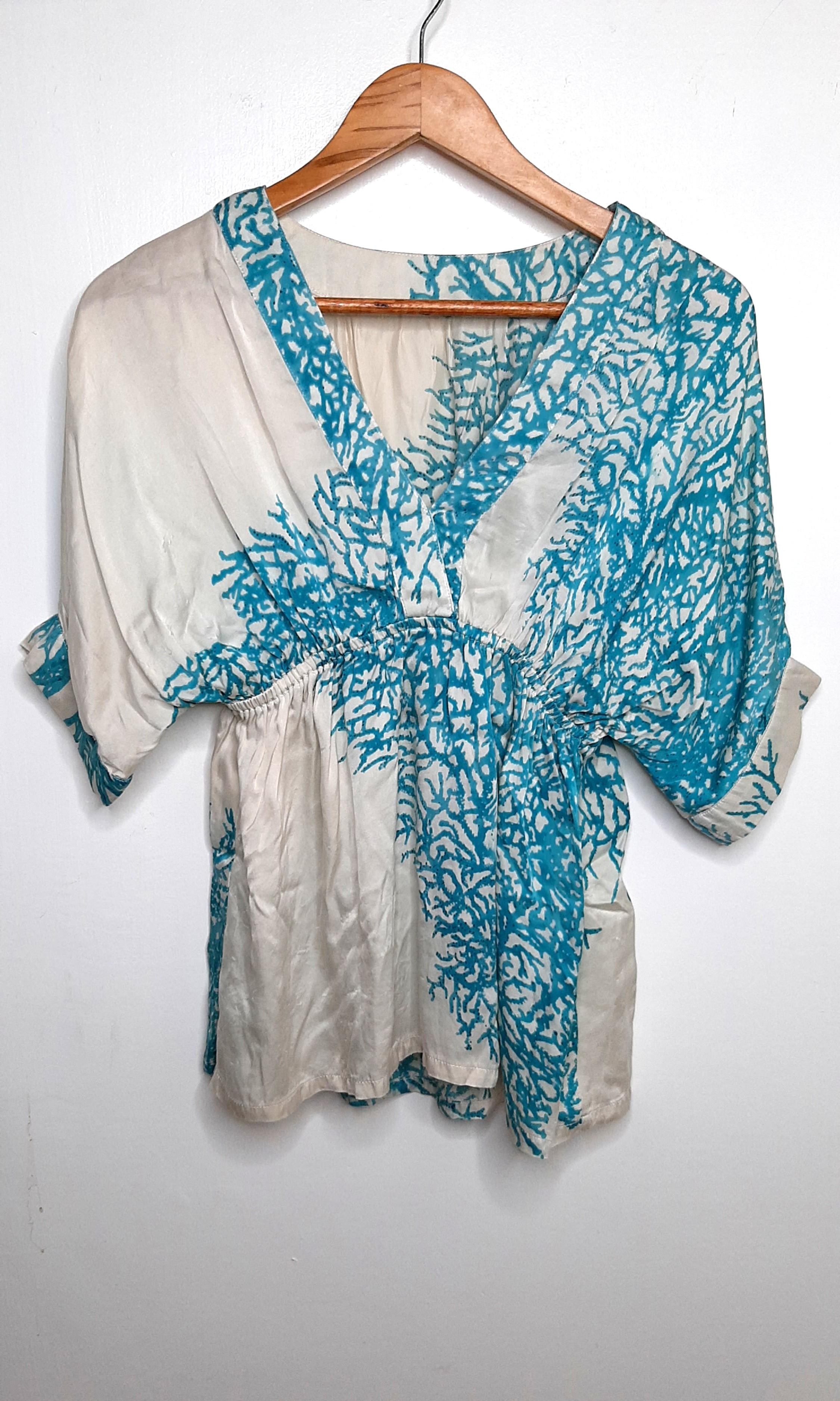 Silk Japanese Style Top, Women's Fashion, Dresses & Sets, Traditional ...