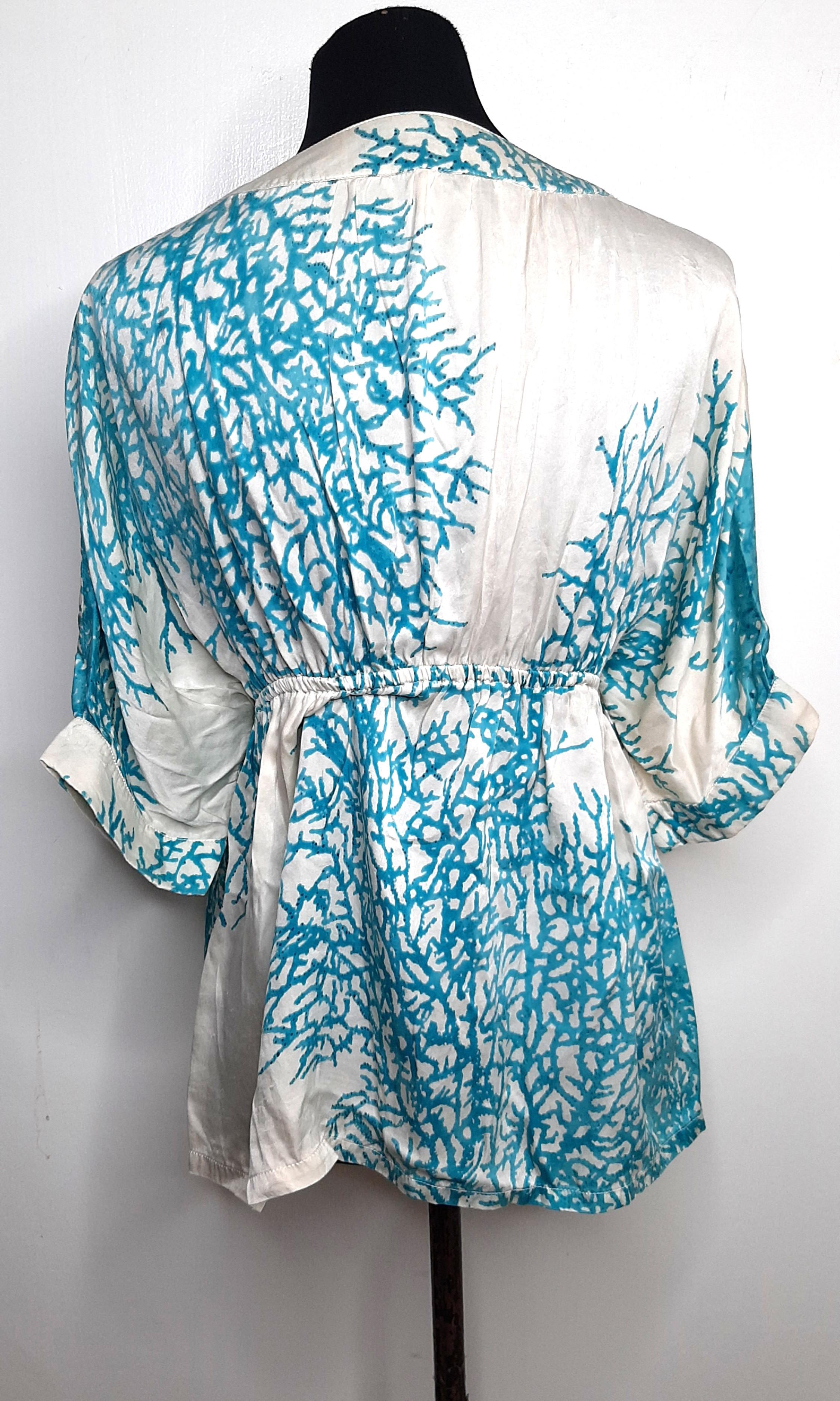 Silk Japanese Style Top, Women's Fashion, Dresses & Sets, Traditional ...