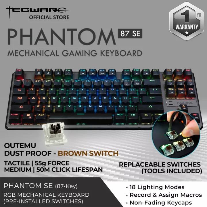 Techware Phantom SE 87 RGB Gaming Keyboard, Computers & Tech, Parts ...