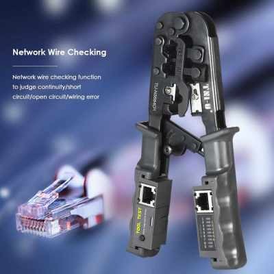 TNI-U TU-5684CR 2 in 1 Wire Crimping and Testing Pliers RJ11 RJ12 RJ45 ...