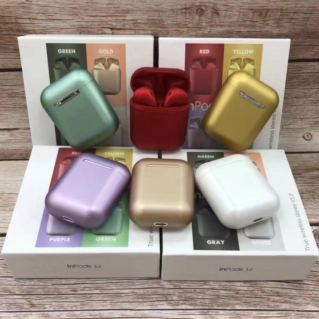 *Ready stock* Brand New TWS Inpods 12 (Macarons & Metallic version ...