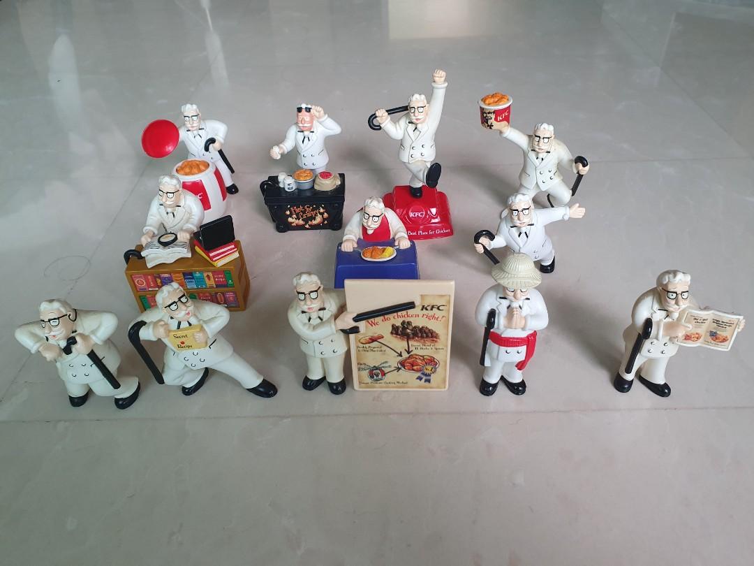 Vintage KFC Animated Colonel Sanders Figurines Chicken Expert ...