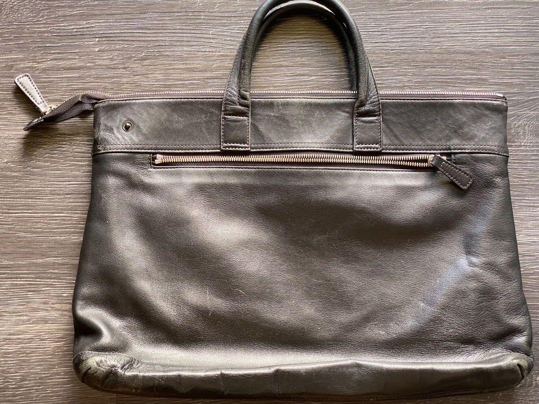 Yoshida Porter leather briefcase, Men's Fashion, Bags, Briefcases on ...