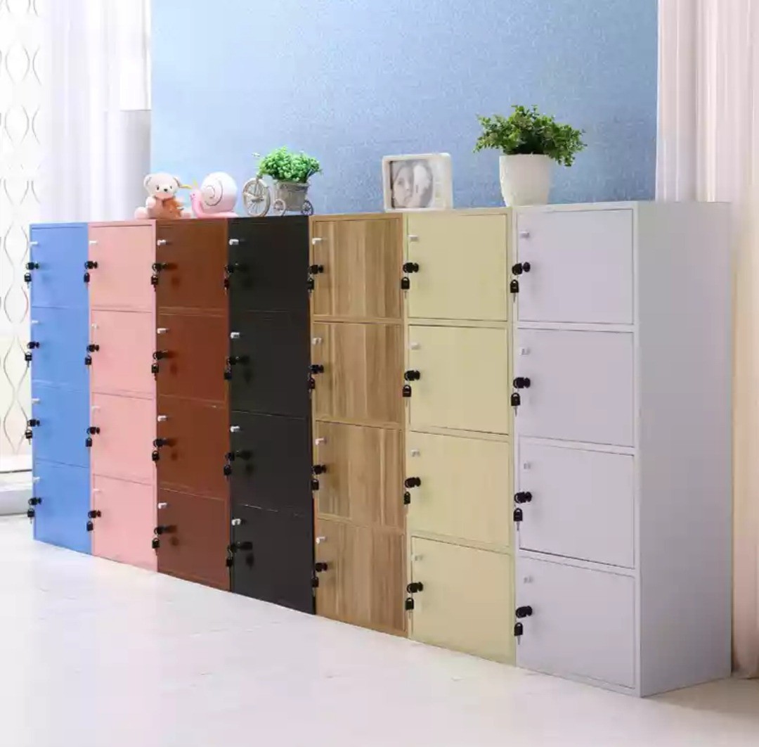（訂貨價：$299up）儲物櫃 (帶鎖/無鎖)(兩|三|四|五|六層) 書櫃 鎖櫃（獨立鎖頭+鑰匙）收納櫃 Locker, 傢俬＆家居, 傢俬 ...