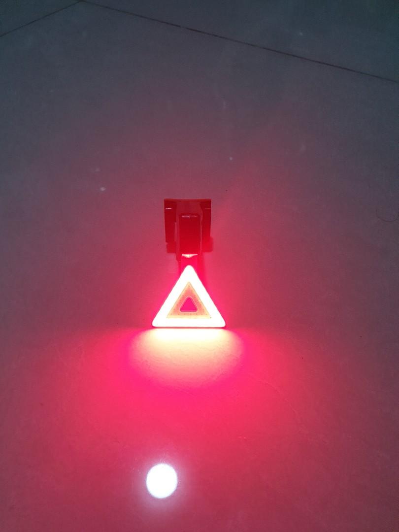 Bicycle Rear Triangle Light - Different Modes of Lighting, Sports ...