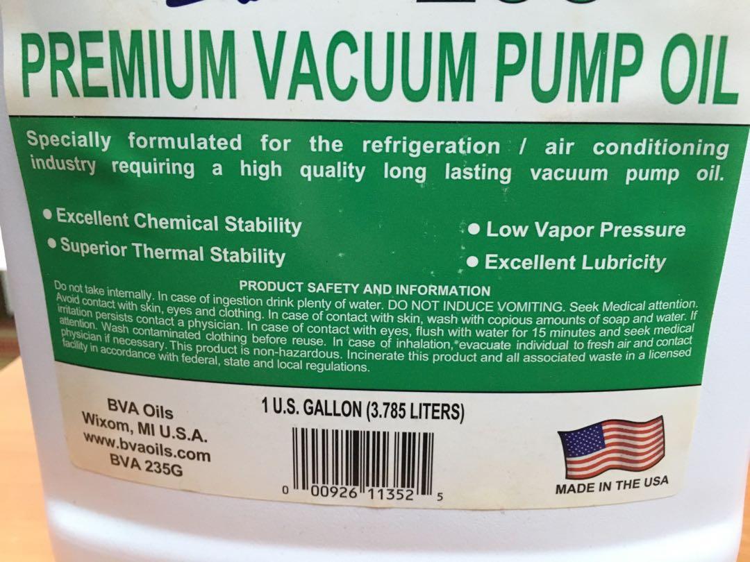 BVA VAC 235 oil, TV & Home Appliances, Vacuum Cleaner & Housekeeping on ...