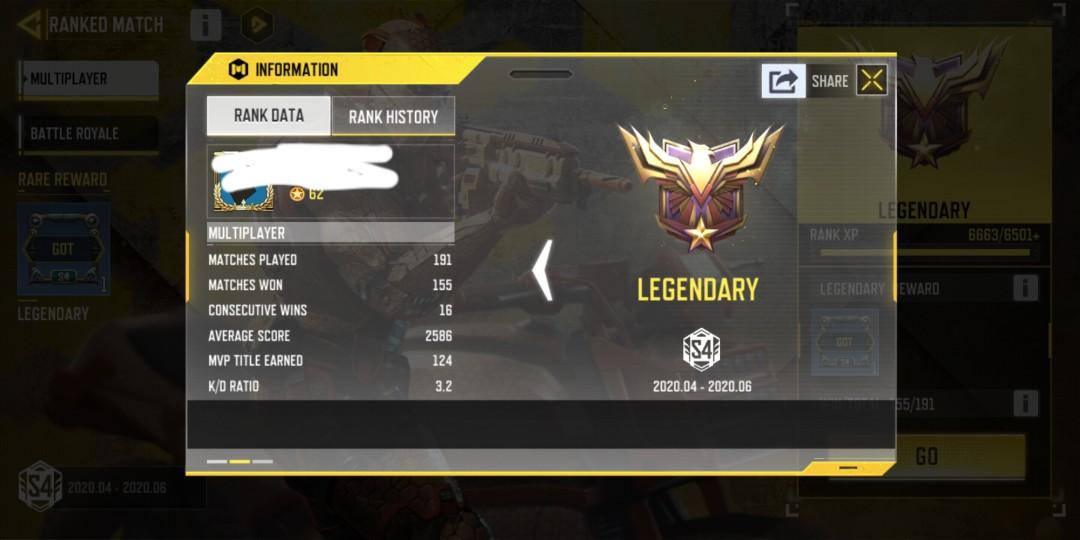 Cod mobile account, Video Gaming, Gaming Accessories, Game Gift Cards ...