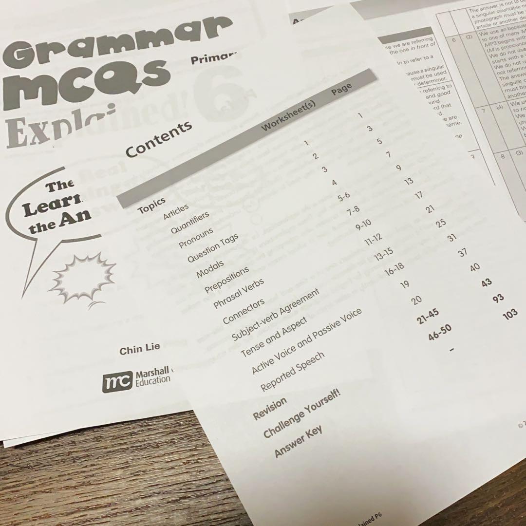 GET READY FOR PSLE ENGLISH GRAMMAR, Books & Stationery, Textbooks ...