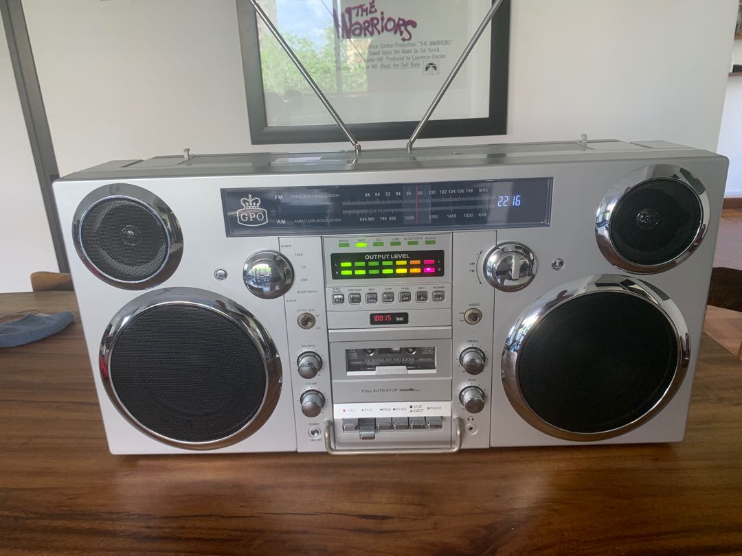 GPO Boombox - stereo boombox - Bluetooth , Audio, Portable Music ...